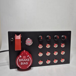 PC USB Button Box 24 Functions Back Lit Red Sim Racing With Five Rotary ...