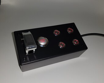 PC USB Button Box 24 Functions Back Lit Red Sim Racing With | Etsy