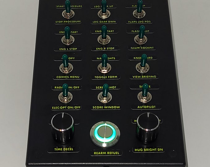 Pc USB Button Box 29 Functions for DCS Including Labels Sheet, 12 ...