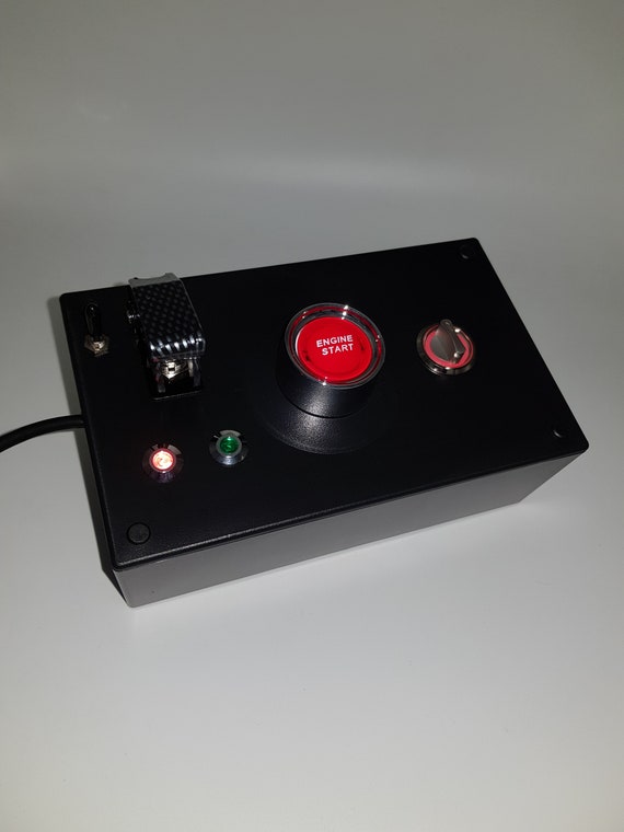 Usb Pc Button Box 4 Functions Back-lit Red Buttons With Toggle - Etsy