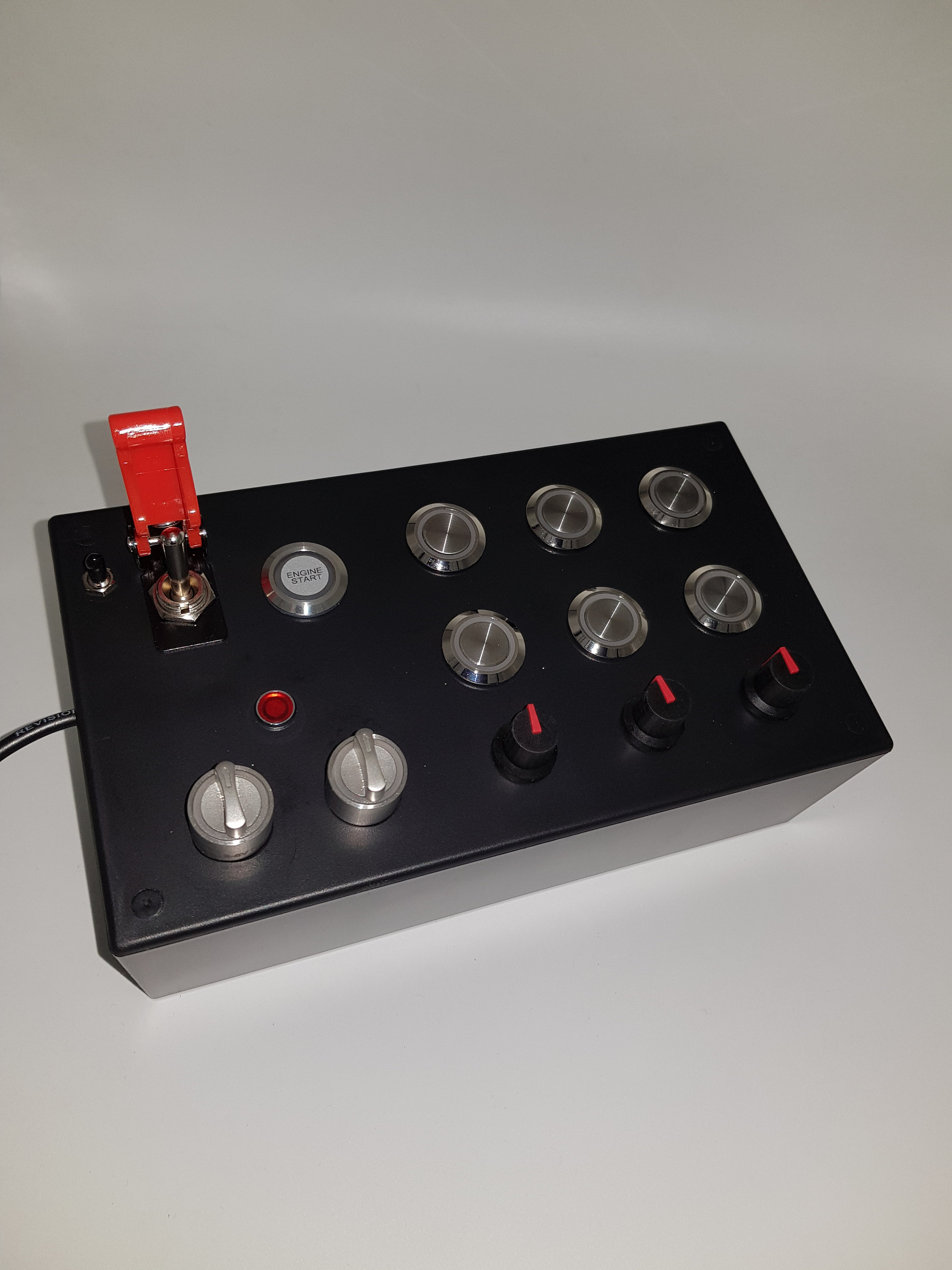 PC USB Button Box 21 Functions Back-lit Red 19mm Metallic - Etsy