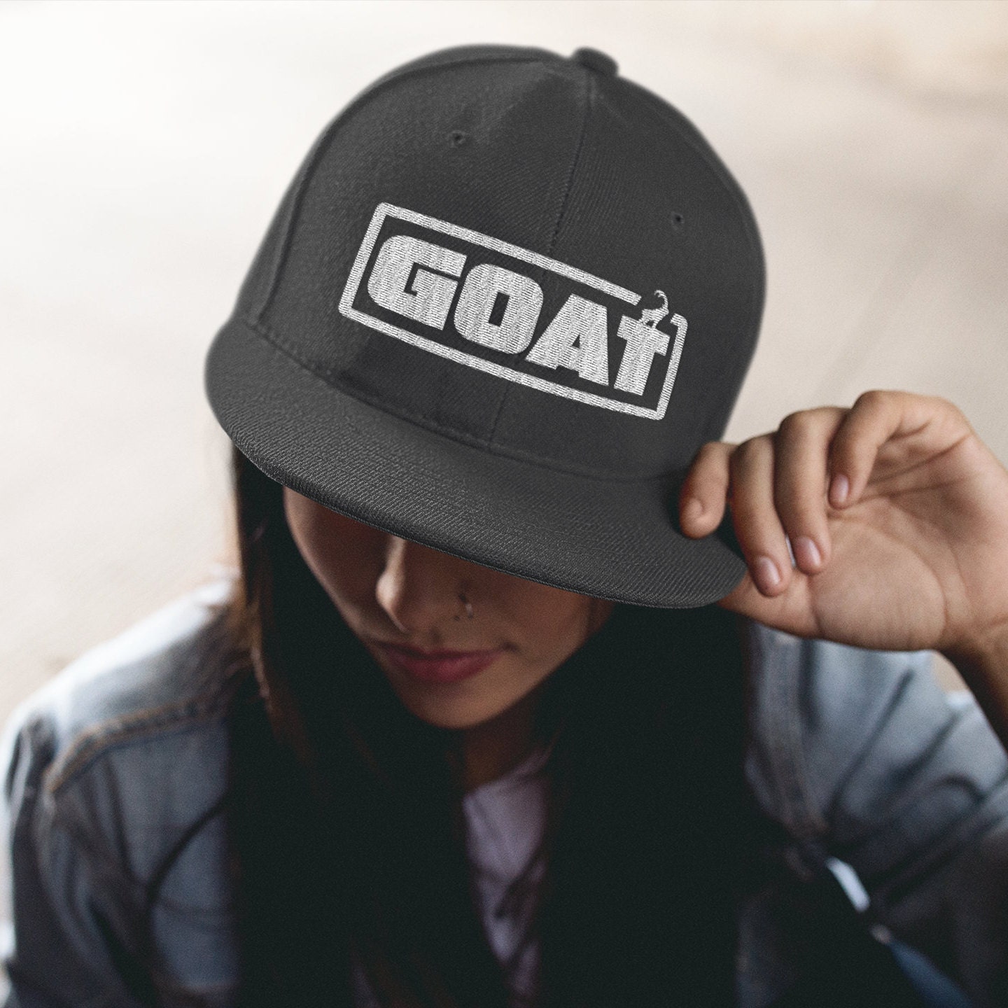 GOAT greatest of All Time Snapback Hat 3D Stitch Hat - Etsy