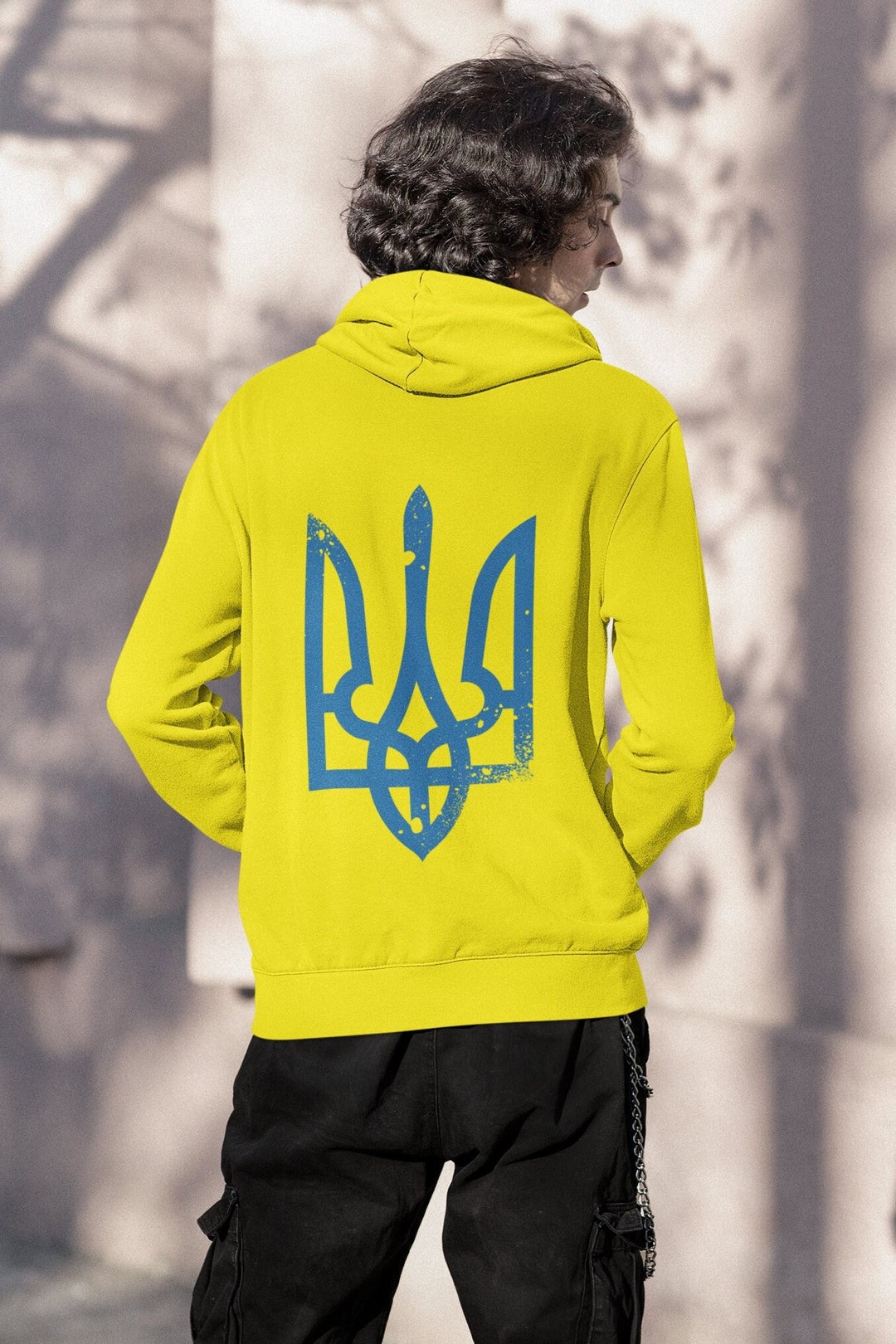 Ukrainian Hoodie Ukrainian Coat of Arms Trident Ukraine - Etsy