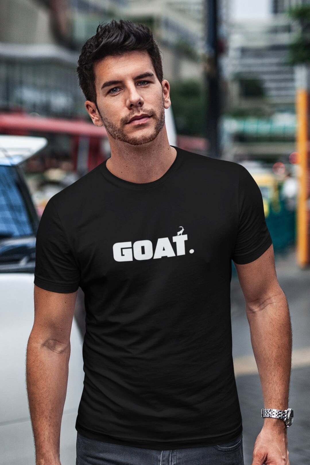 GOAT greatest of All Time Men's T-shirt Goat Tee Fashion T-shirt ...