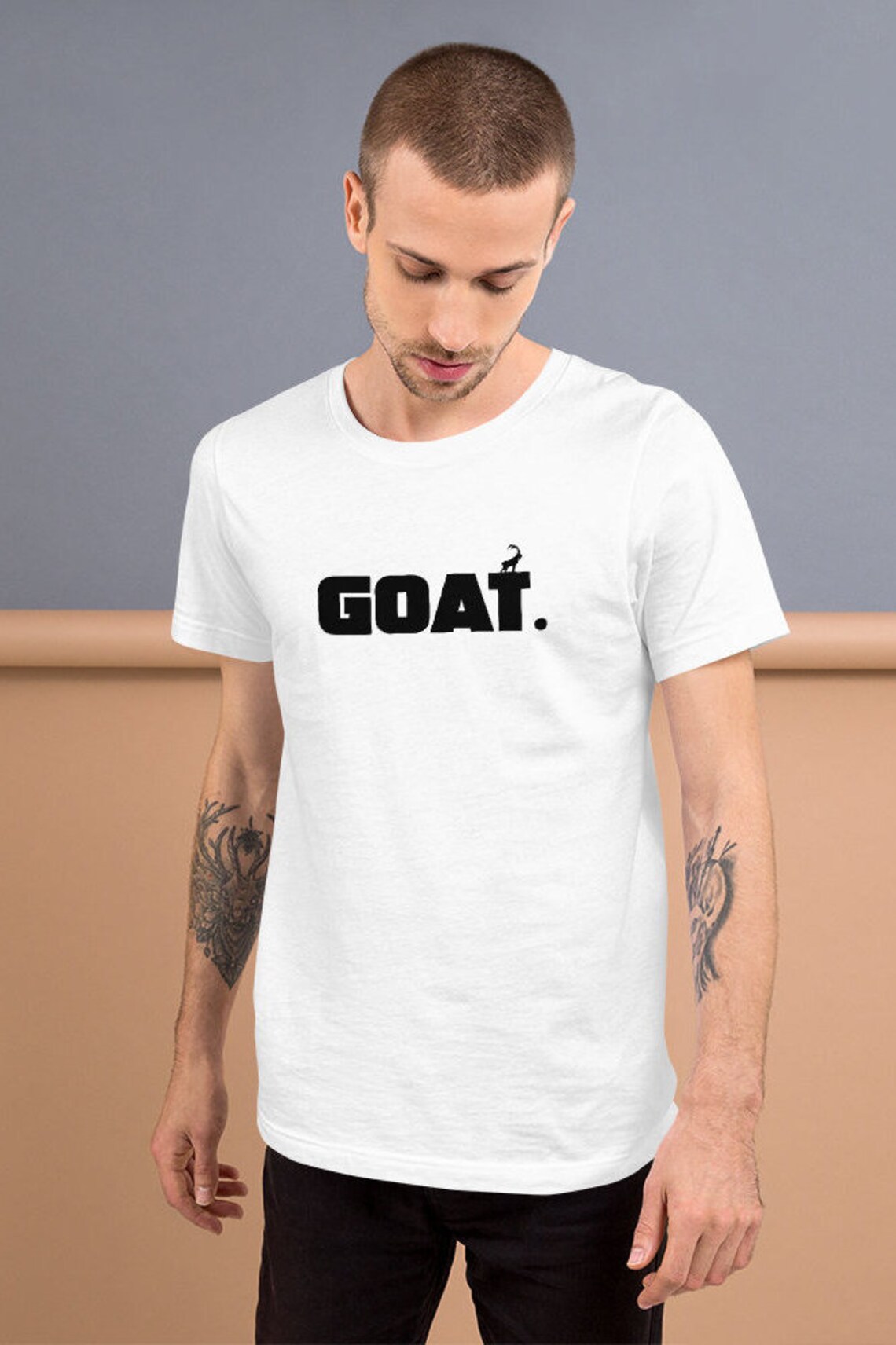 GOAT greatest of All Time Men's T-shirt Goat Tee Fashion T-shirt ...