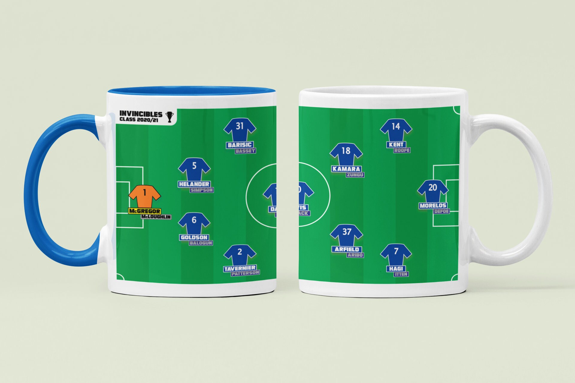 Rangers 'the INVINCIBLES' Squad Mug Rangers FC Mug Football Mug - Etsy UK