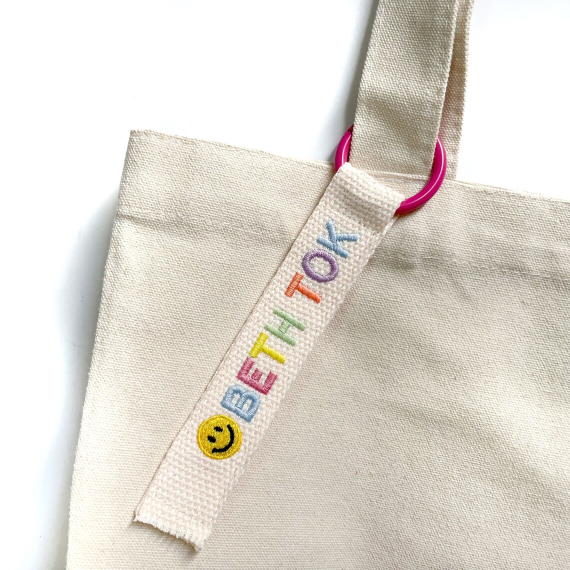 T92 Personalized Name Tag, Bag Tag, Colorful Personalized Embroidery ...