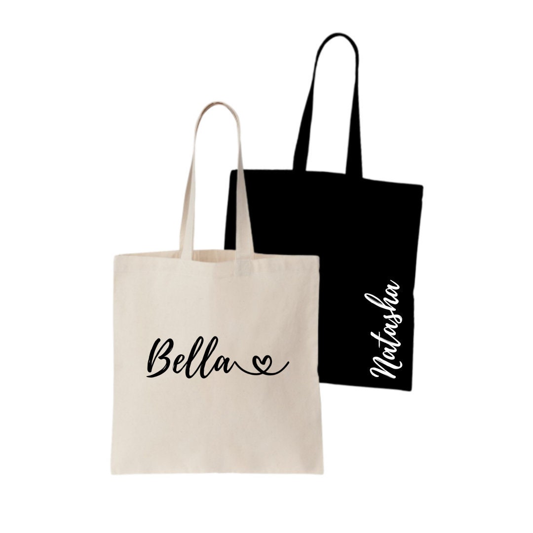 T92 Custom Tote Bags, Personalized Totes, Wedding Totes, Birthday Bags ...