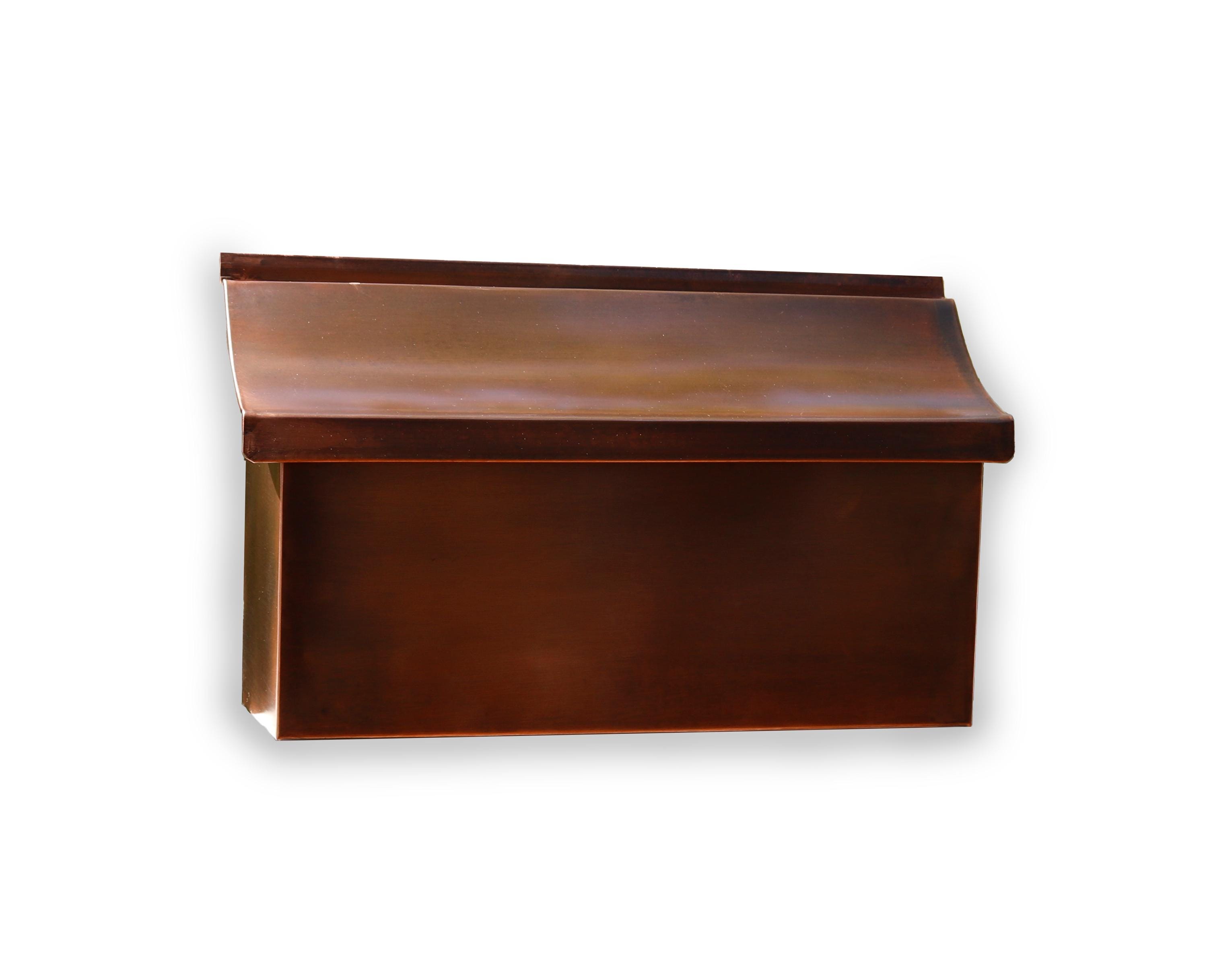 Brown Patina Copper Mailbox, Wall Mount Mailbox - Etsy