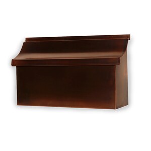 Brown Patina Copper Mailbox, Wall Mount Mailbox - Etsy