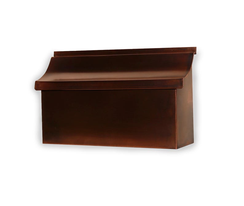 Brown Patina Copper Mailbox, Wall Mount Mailbox - Etsy
