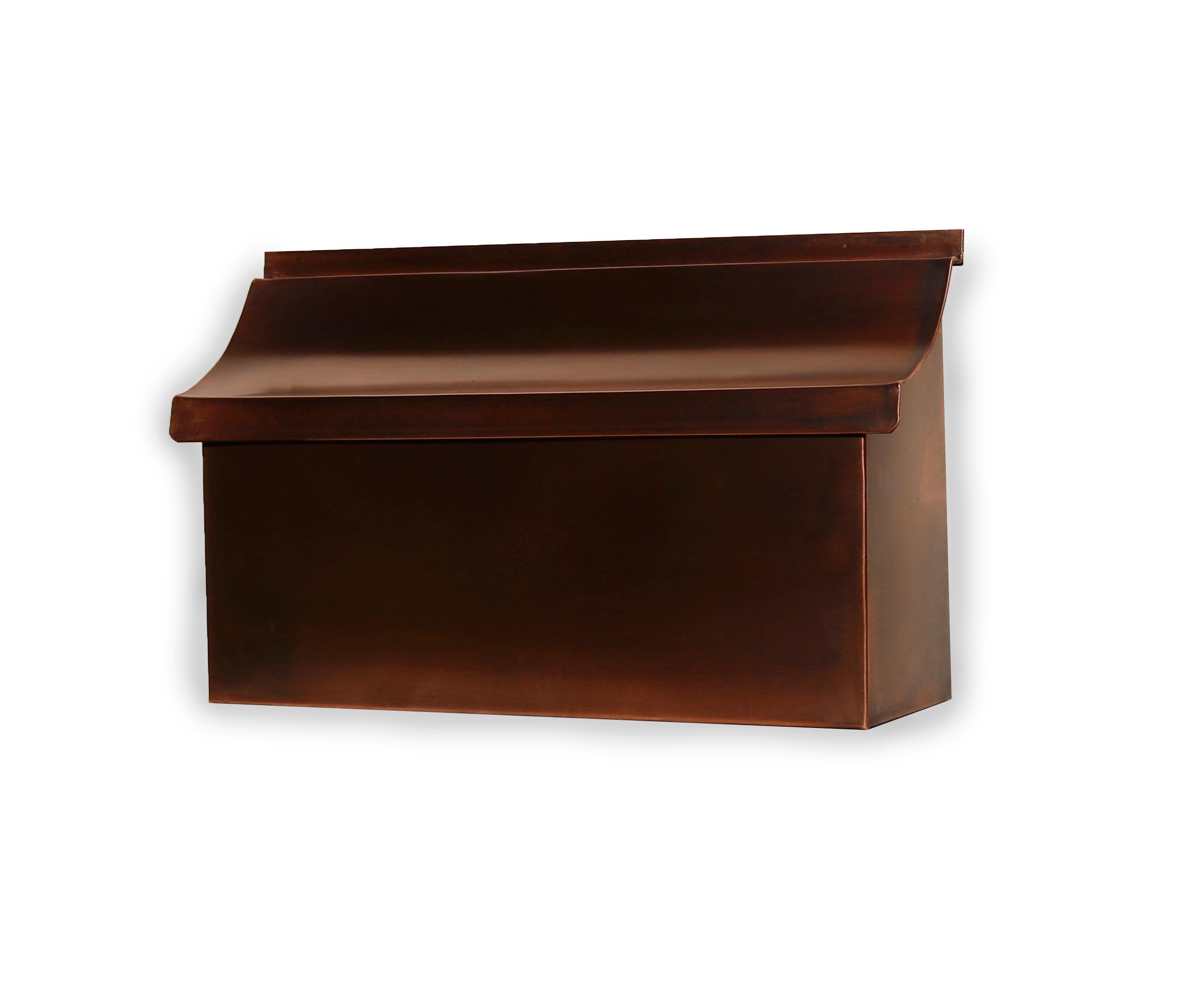 Brown Patina Copper Mailbox, Wall Mount Mailbox - Etsy