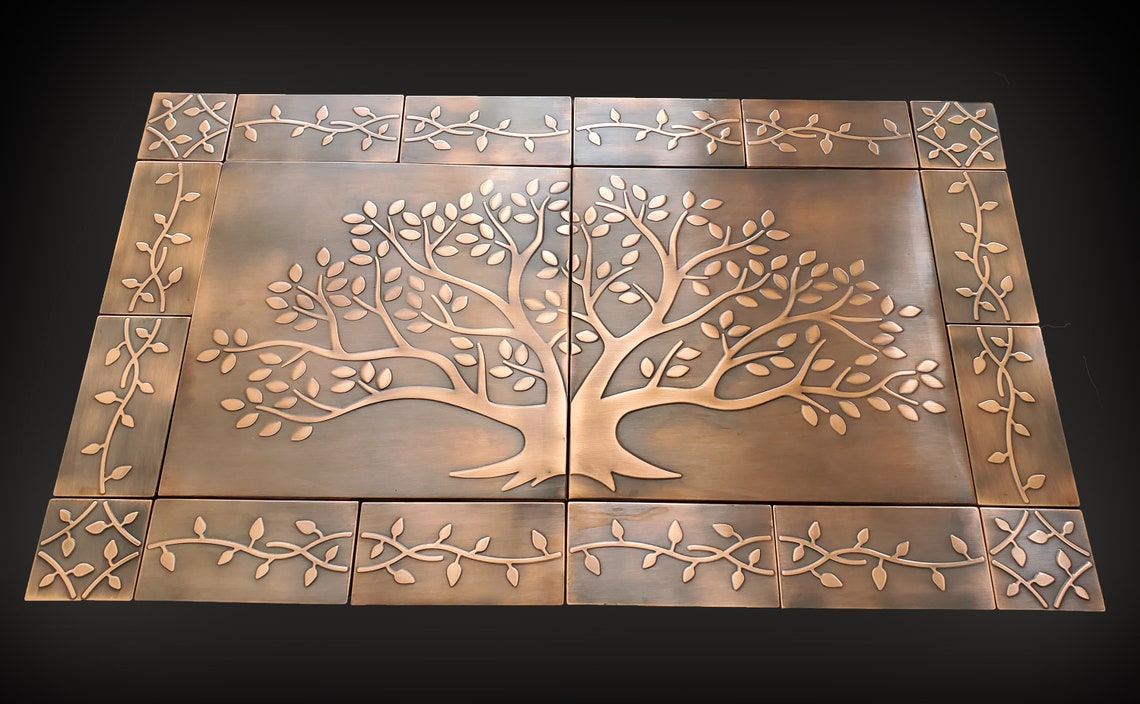 Copper Tiles 18 Copper Accent Tiles 30x18 Tree - Etsy