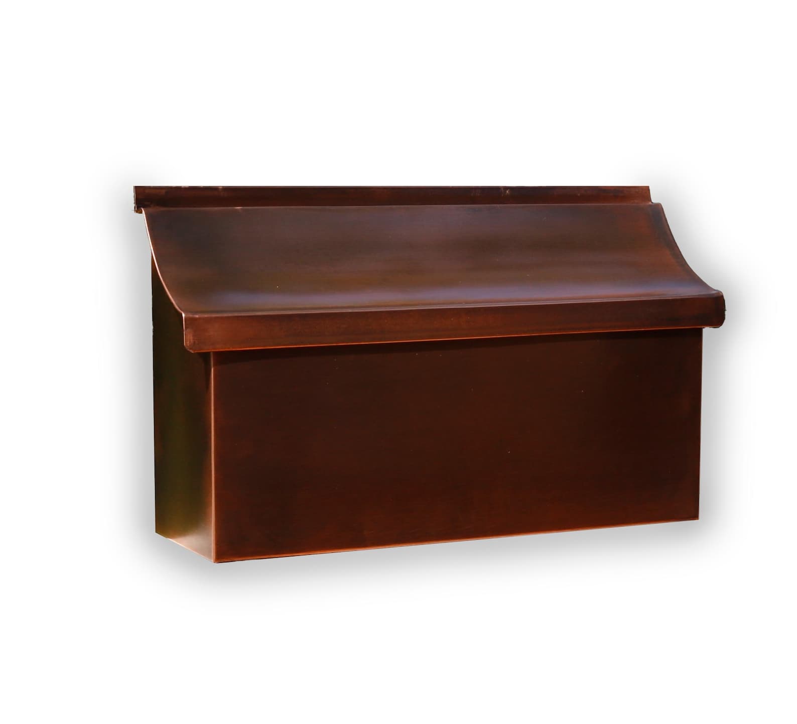 Brown Patina Copper Mailbox, Wall Mount Mailbox - Etsy