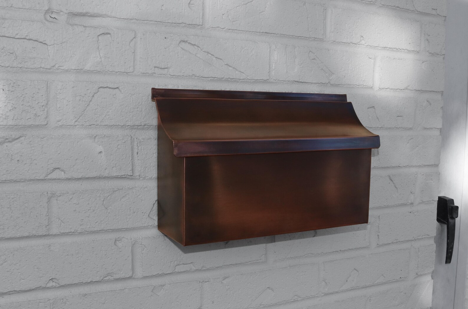 Brown Patina Copper Mailbox, Wall Mount Mailbox - Etsy