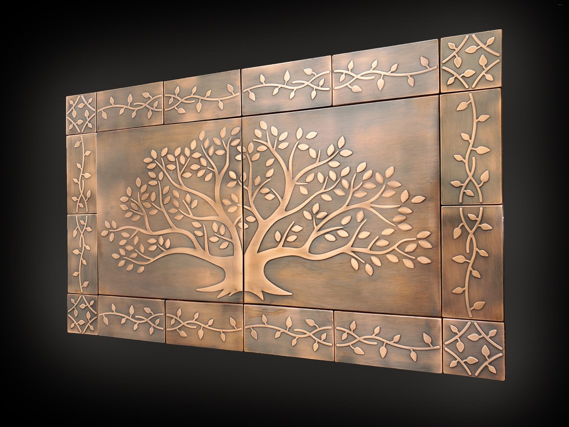 Copper Tiles 18 Copper Accent Tiles 30x18 Tree - Etsy