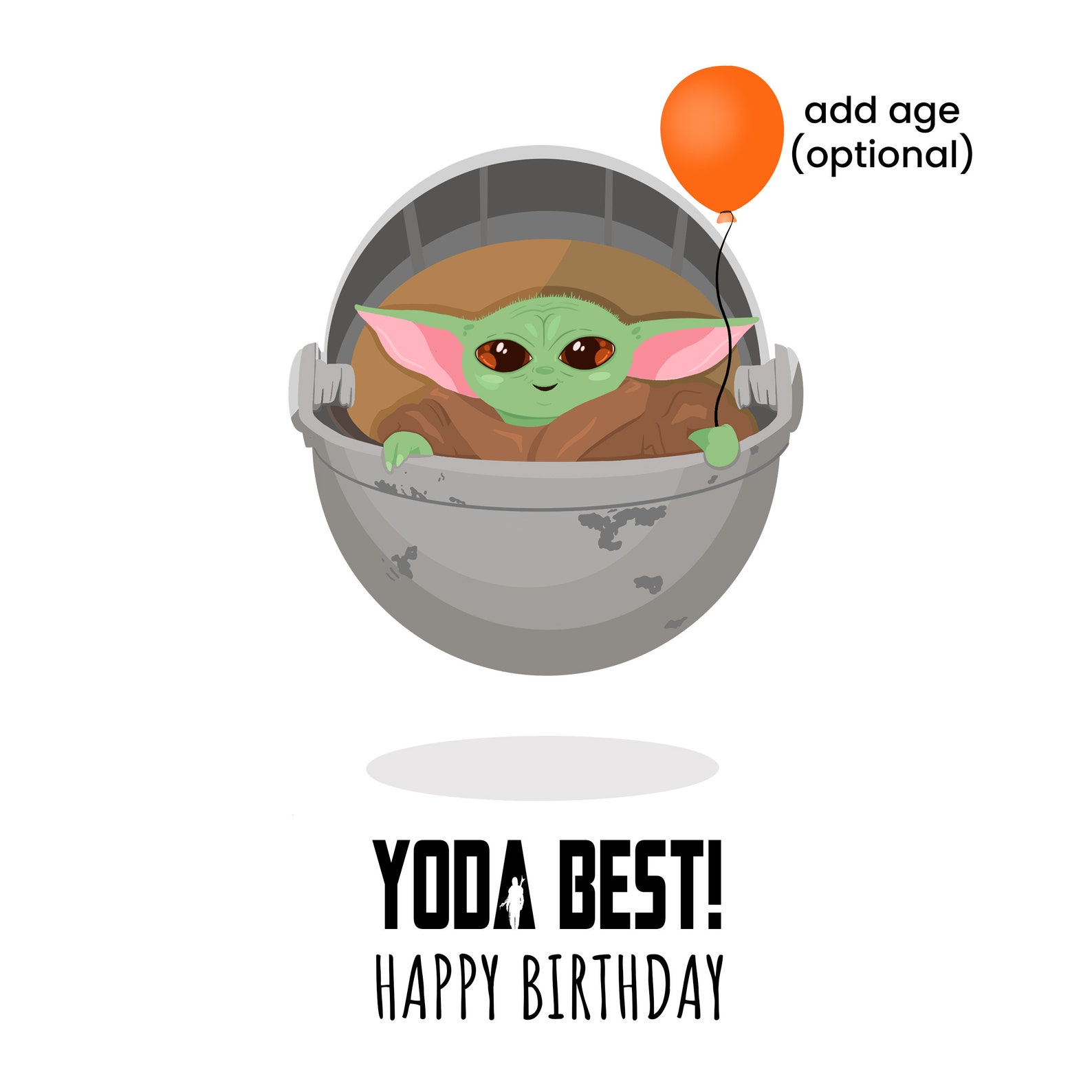 Baby Yoda Inspired Birthday Card / Grogu Birthday Card - Etsy UK