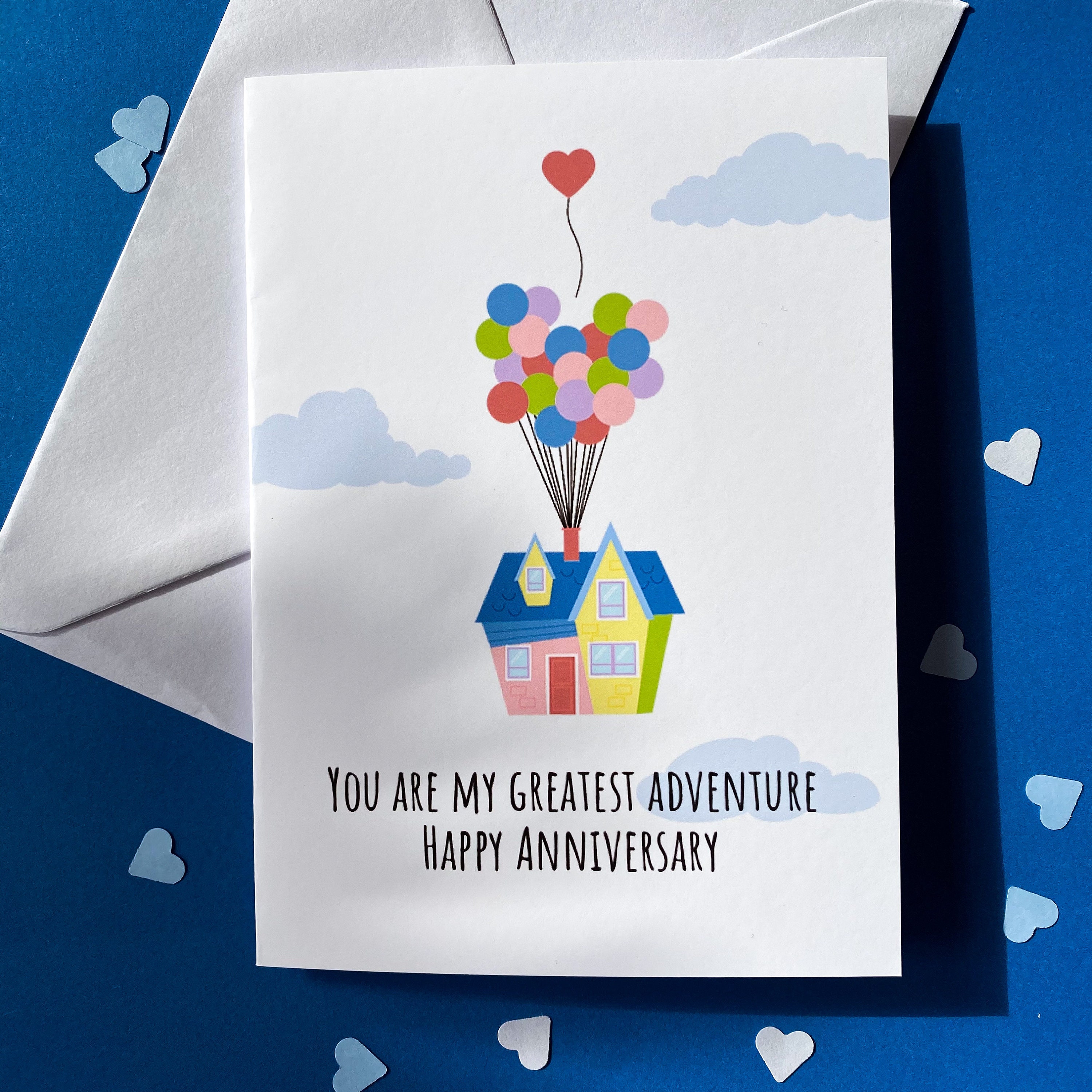UP Inspired Anniversary Card Disney Anniversary Card, Cute Anniversary ...