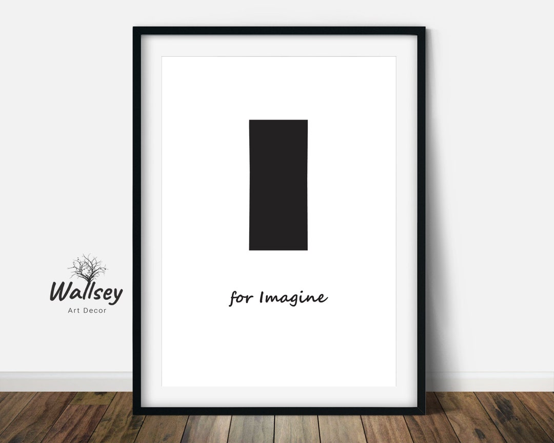 Letter Series I for Imagine, Printable, Text Print, Inspirational Words ...