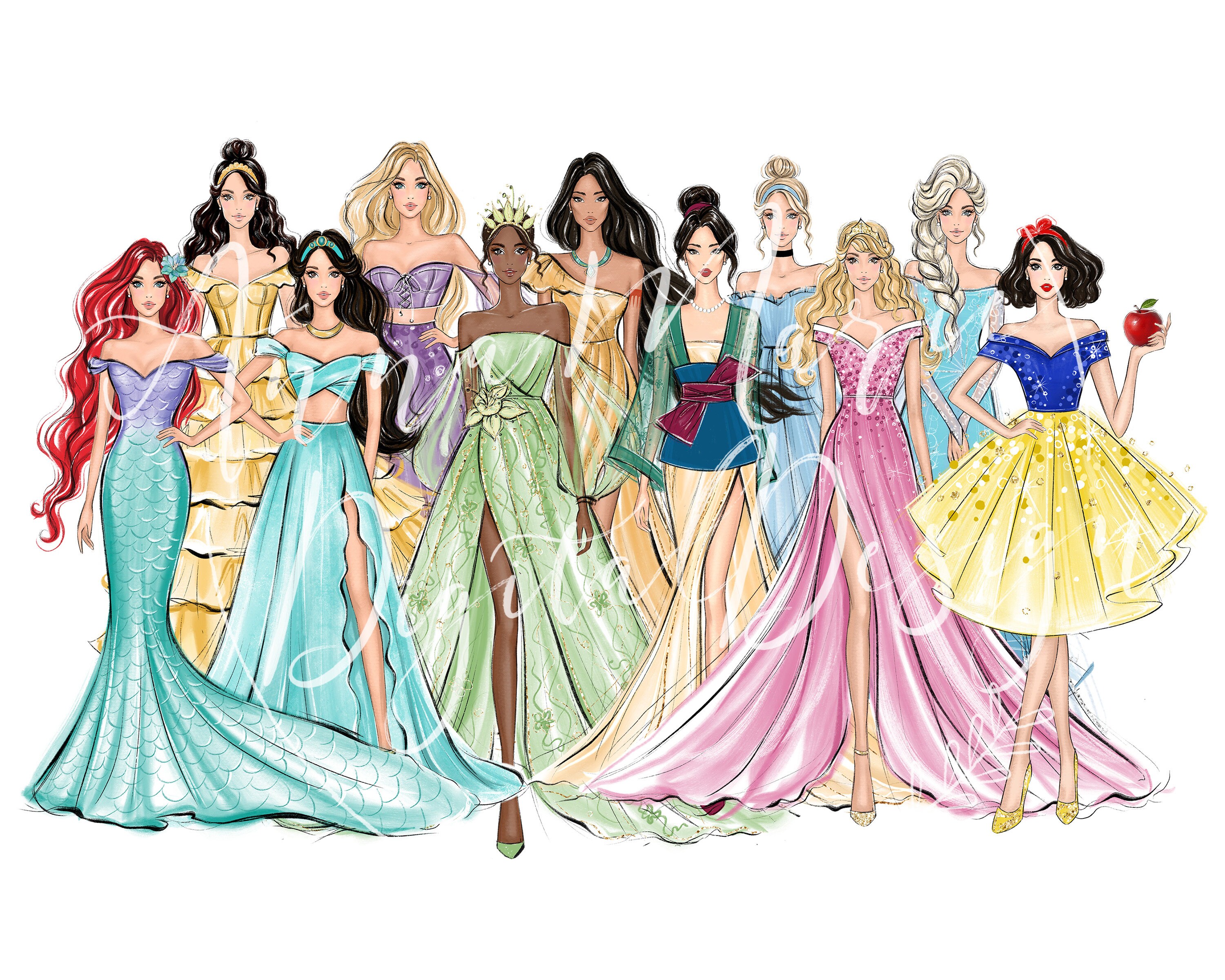 Tower Princess Princess Sublimation Sublimation Print Ready to Press ...