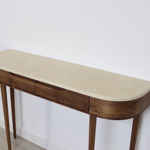 Console Table, Entryway Furniture With 2 Drawers and 4 Legs in Solid ...