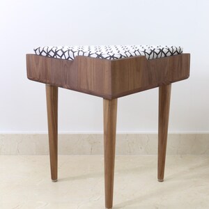 Corner Stool, Ottoman, Bench, Upholstered Stool in Solid American ...