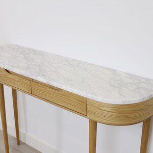 Console Table, Entryway Furniture With 2 Drawers and 4 Legs in Solid ...