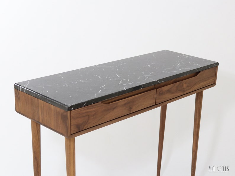 Entryway Console Table With 2 Drawers and 4 Legs in Solid - Etsy