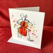 Cellist Greetings Card, Original, Art, Birthday, Gift, Present, Cello ...