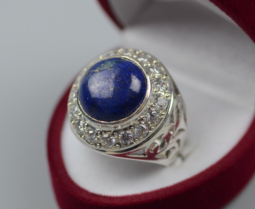 Handmade Lapis Lazuli Ring: Sterling Silver 925, Afghanistan Lajward - Etsy