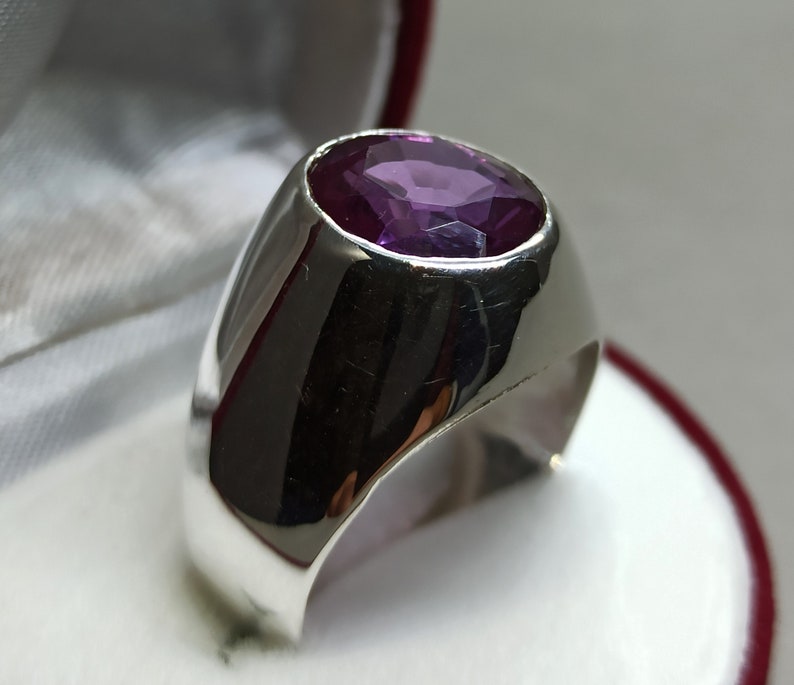 Rare Alexandrite Ring Alexandrite Mens Ring Sterling Silver - Etsy