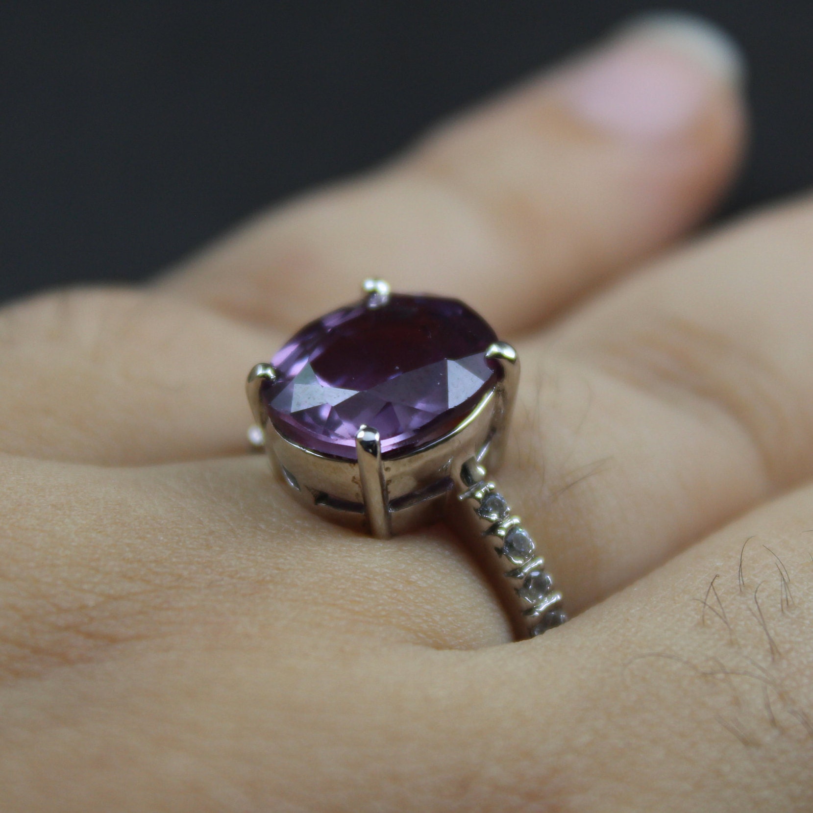 Rare Alexandrite Ring Women Alexandrite Ring Sterling Silver - Etsy