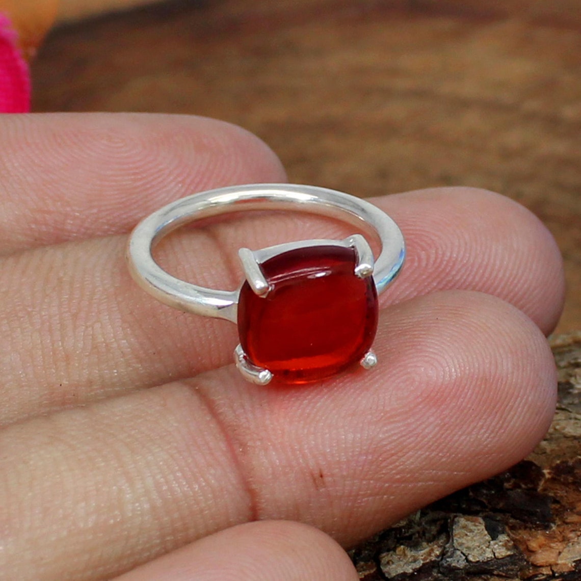 Mandarin Garnet Ring925 Sterling Silver Ringhandmade 925 - Etsy
