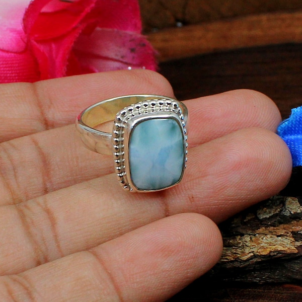 Rectangle Stone Ring - Etsy