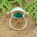 Natural Green Amazonite Gemstone Sterling Silver Ring, Men Women Ring ...