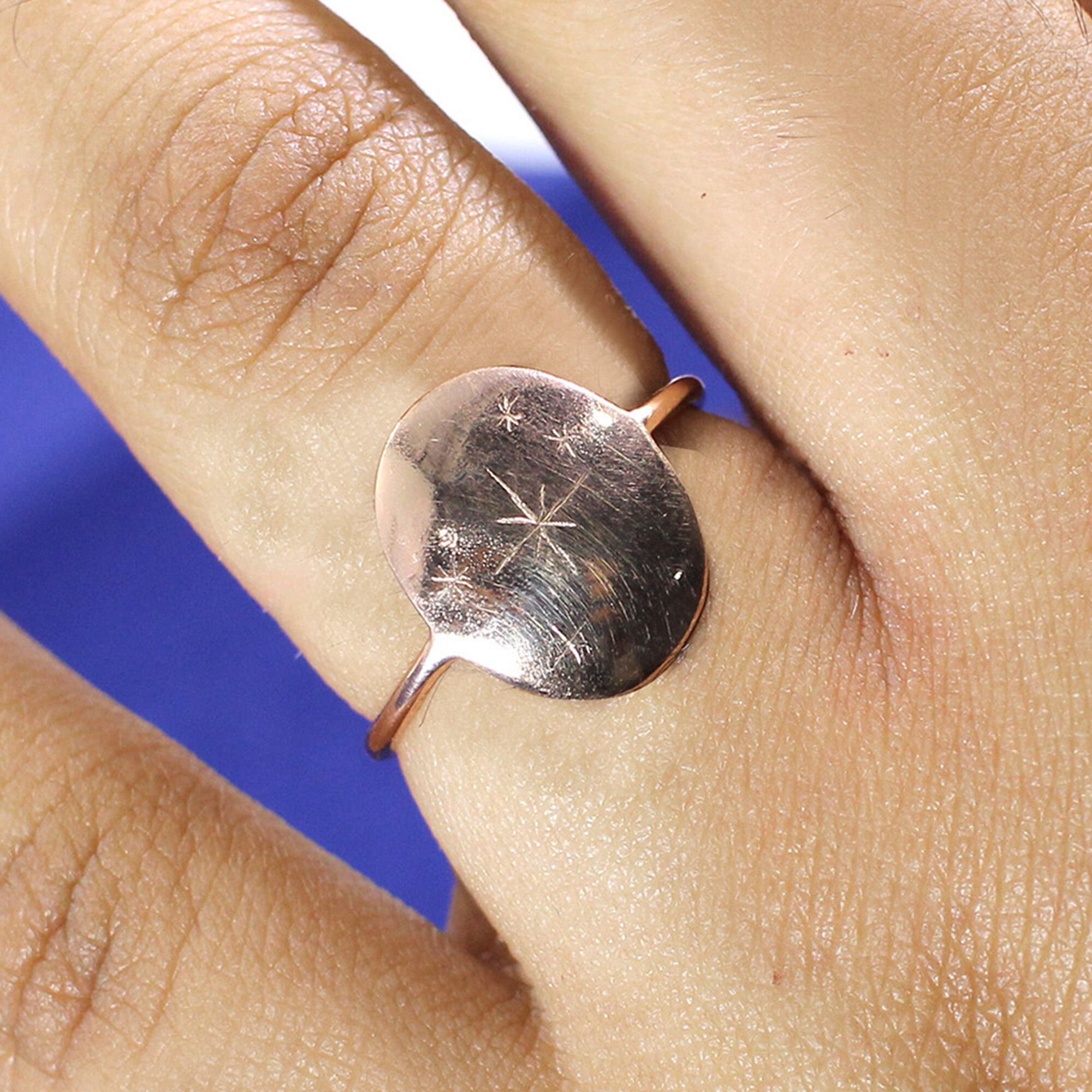 Custom Zodiac Sterling Silver Ring Handmade Jewelry Oval | Etsy