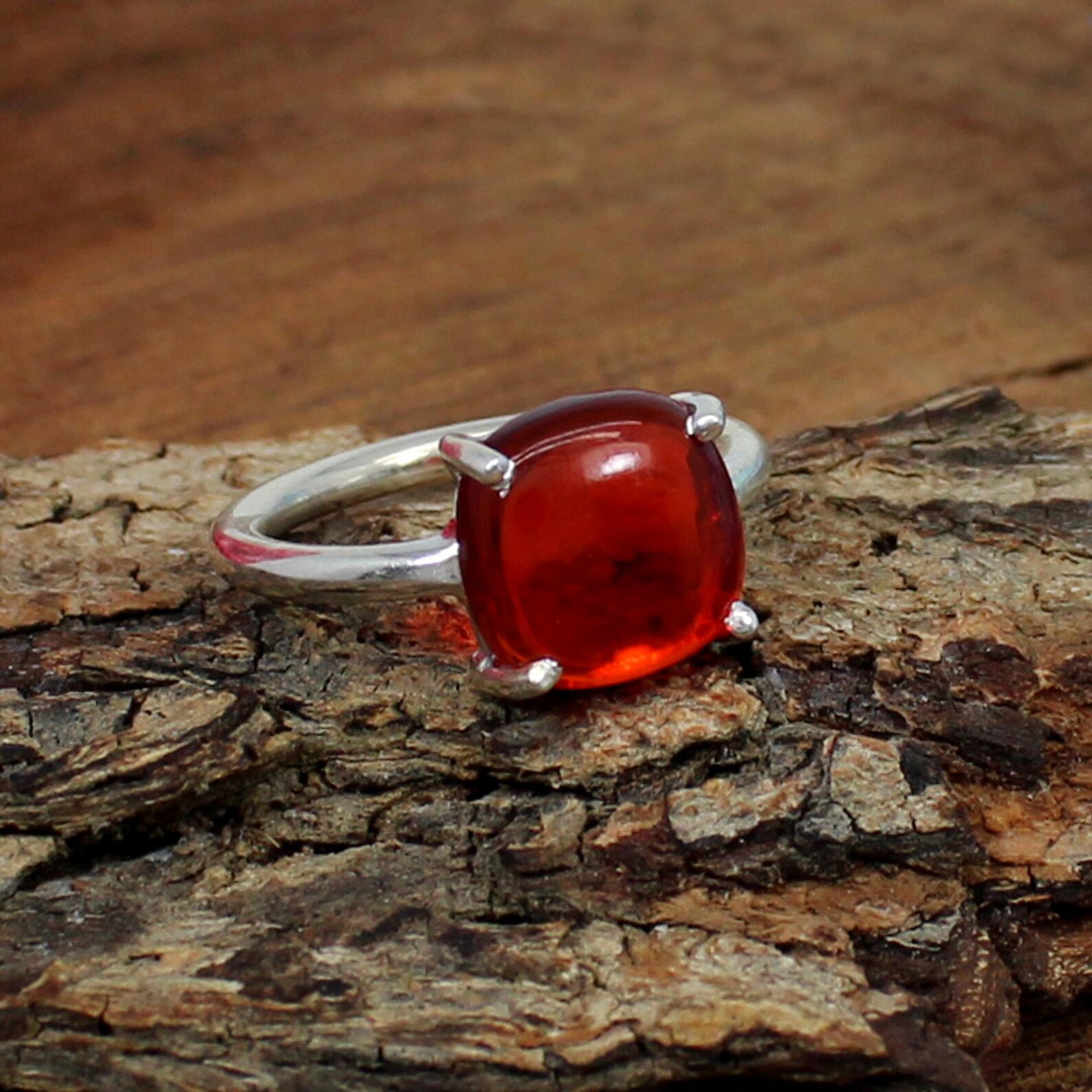 Mandarin Garnet Ring925 Sterling Silver Ringhandmade 925 - Etsy