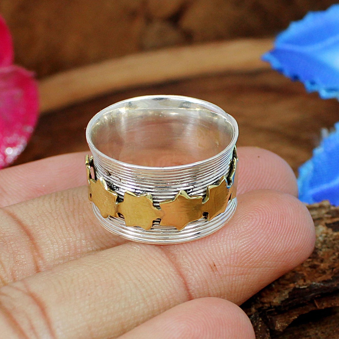 Spinner Ring, Spinning Ring, Meditation Ring, Fidget Ring, Mens Spinner ...