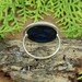 Natural Dumortierite Ring Round Silver Ring Blue Stone Ring Sterling ...