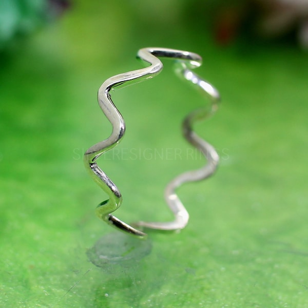 Zig Zag Ring - Etsy