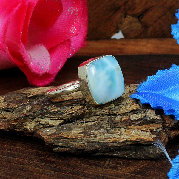 Square Stone Ring - Etsy