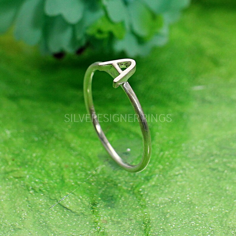 Custom Letter Ring Personalized Initial Ring 925 Sterling - Etsy