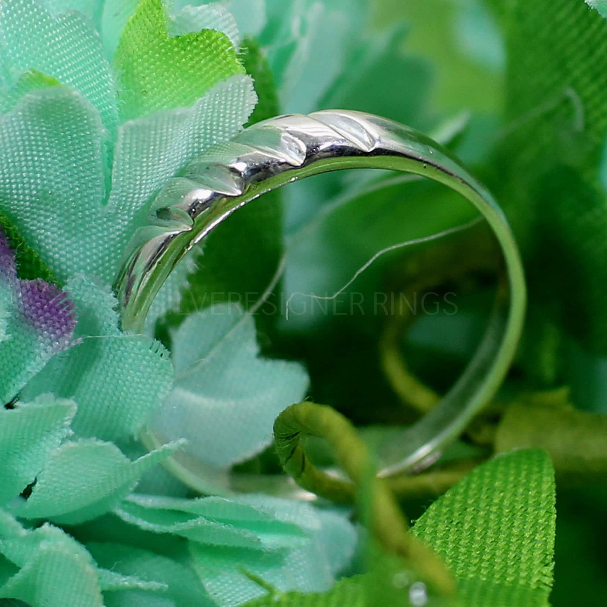 Handmade Minimalist Sterling Silver Thumb Ring - Stacking Wedding Band ...