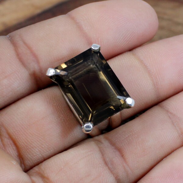 Rectangle Stone Ring - Etsy