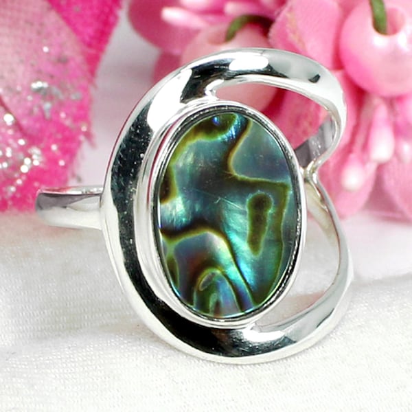 Abalone Wedding Ring - Etsy