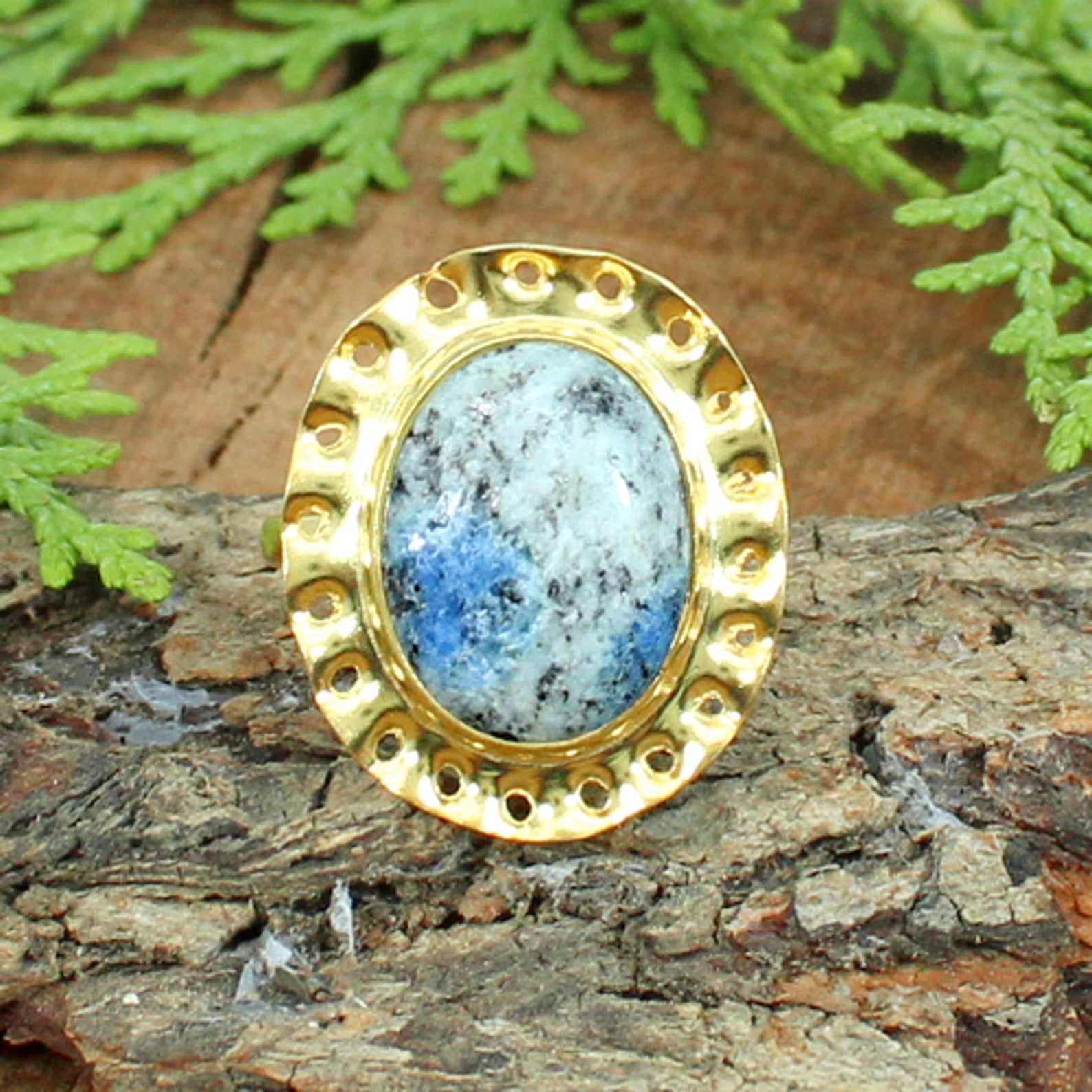 K2 Jasper Ring Sterling Silver Ring Oval Ring Handmade | Etsy