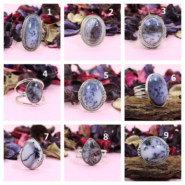 Dendritic Agate Ring - Etsy Canada