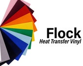Flock Heat Transfer Vinyl HTV Cricut Cameo Silhouette - Etsy