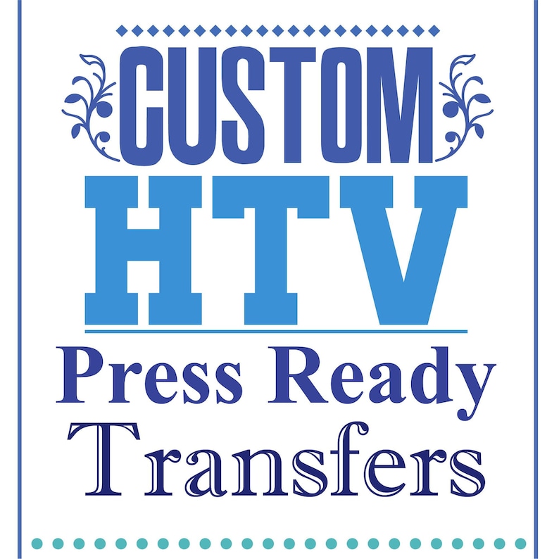 Full Color Custom HTV Print and Cut Ready to Press HTV - Etsy