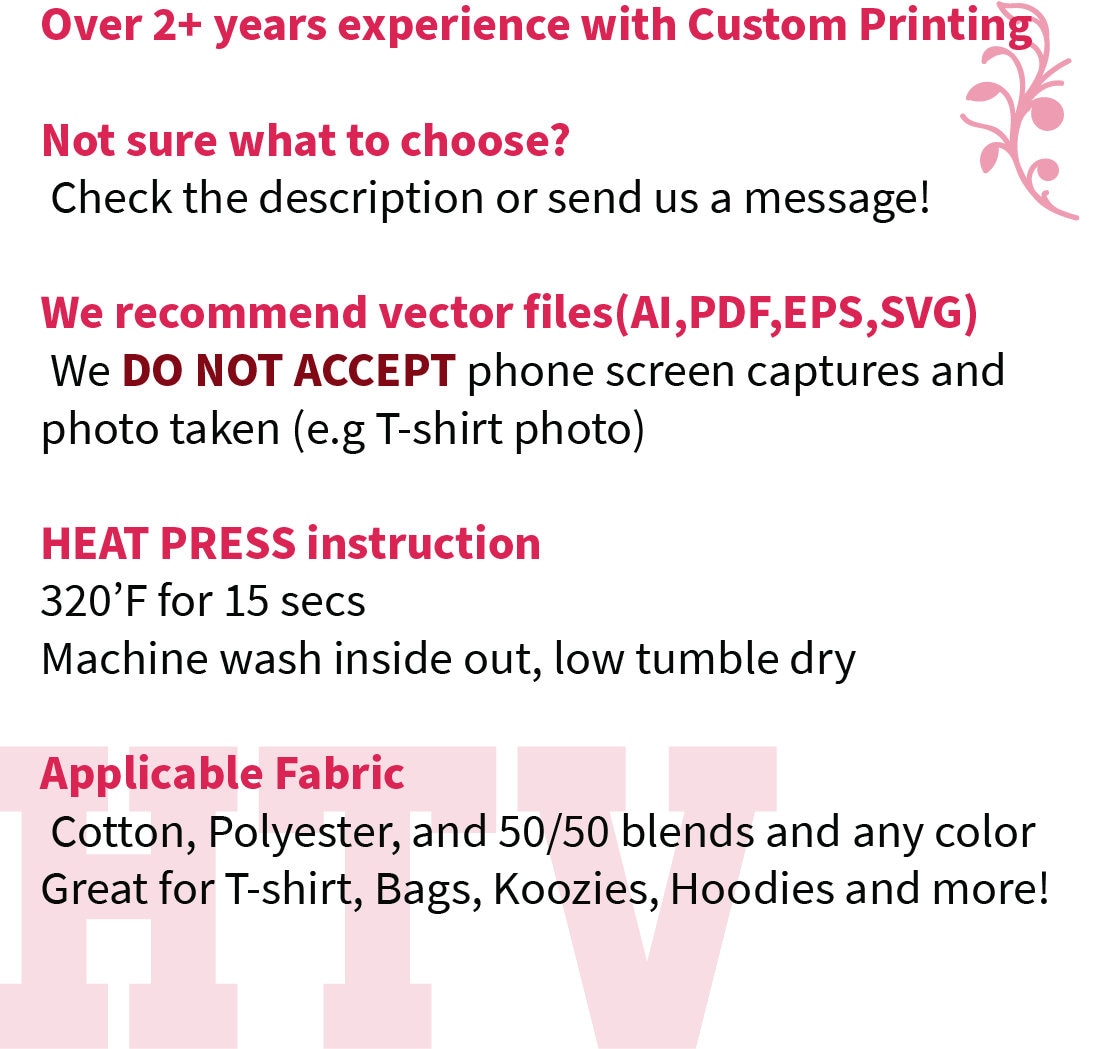 Full Color Custom DTF Print Ready to Press DTF Prints | Etsy